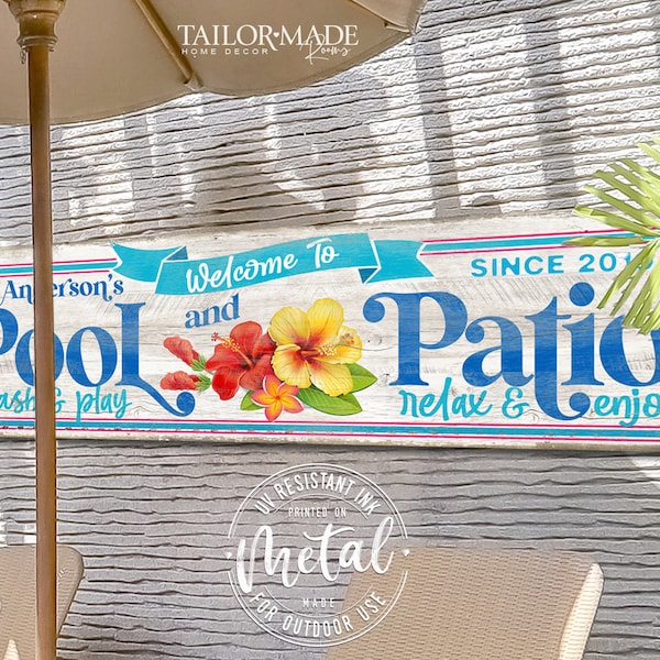 Pool Deck Signs - Etsy