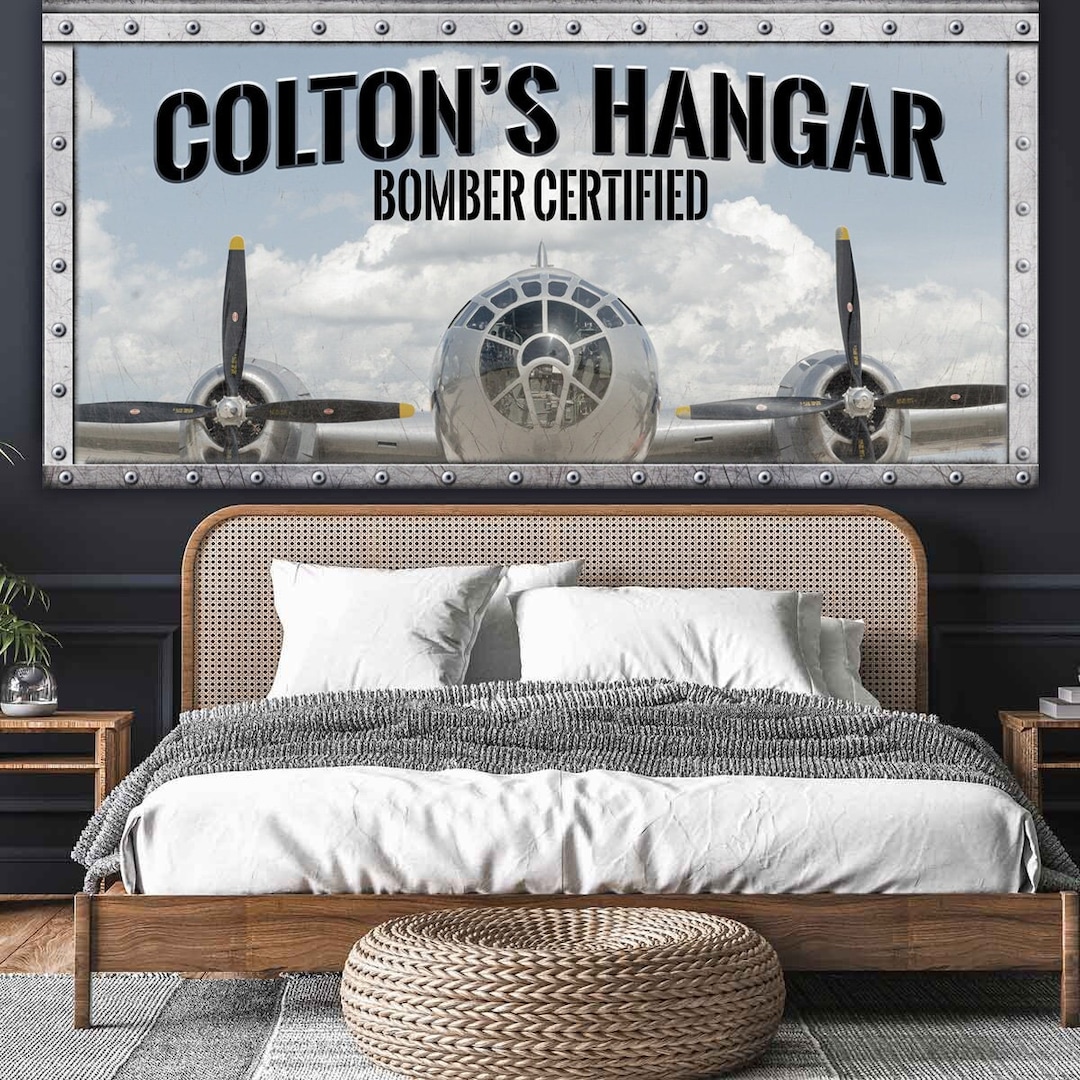 Aviation Art, Airplane Wall Art Vintage, Airplane Artwork, B-29 ...