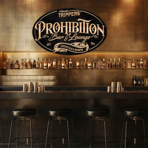 Speakeasy Bar Sign, Prohibition Sign, Lounge Bar Sign, Speakeasy Lounge ...