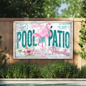 Pool & Patio Sign, Personalized Pool Signs, Custom Pool Signs, Pool ...