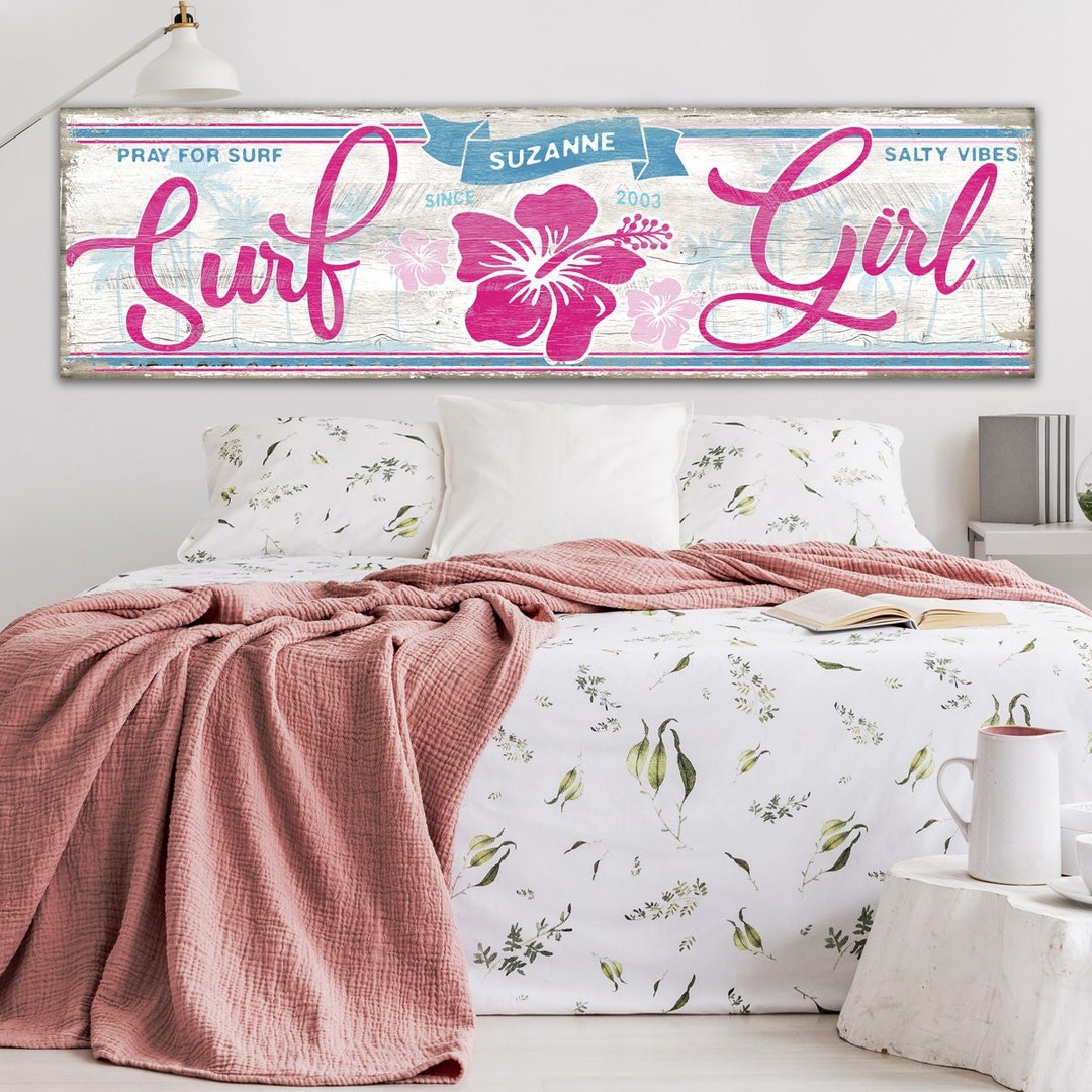 Surfing Art, Surf Wall Decor, Surfer Girl Art, Surfboard Decor Ideas ...