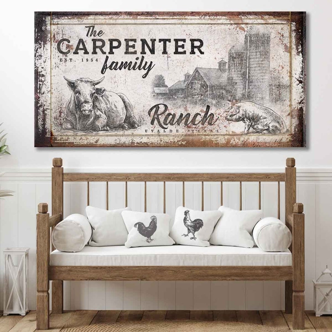 Rustic Cattle Ranch Sign,cattle Ranch Farm,welcome to the Ranch Sign ...