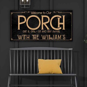Porch Decor, Porch Sign, Porch Sitting Sign, Front Porch Sign, Modern ...