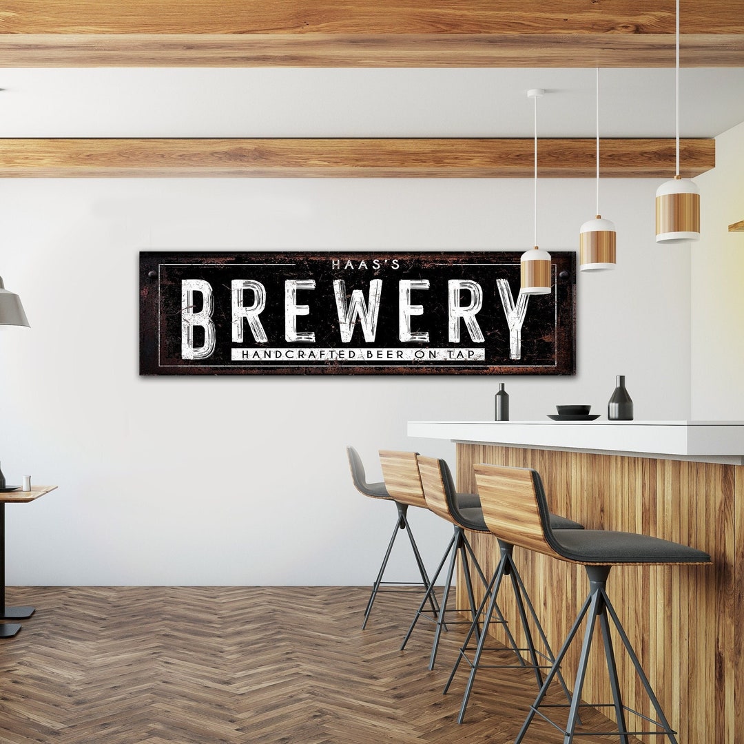 Brewery Signs, Bar Sign, Beer Sign, Beer Bar Sign, Custom Brewery Sign ...