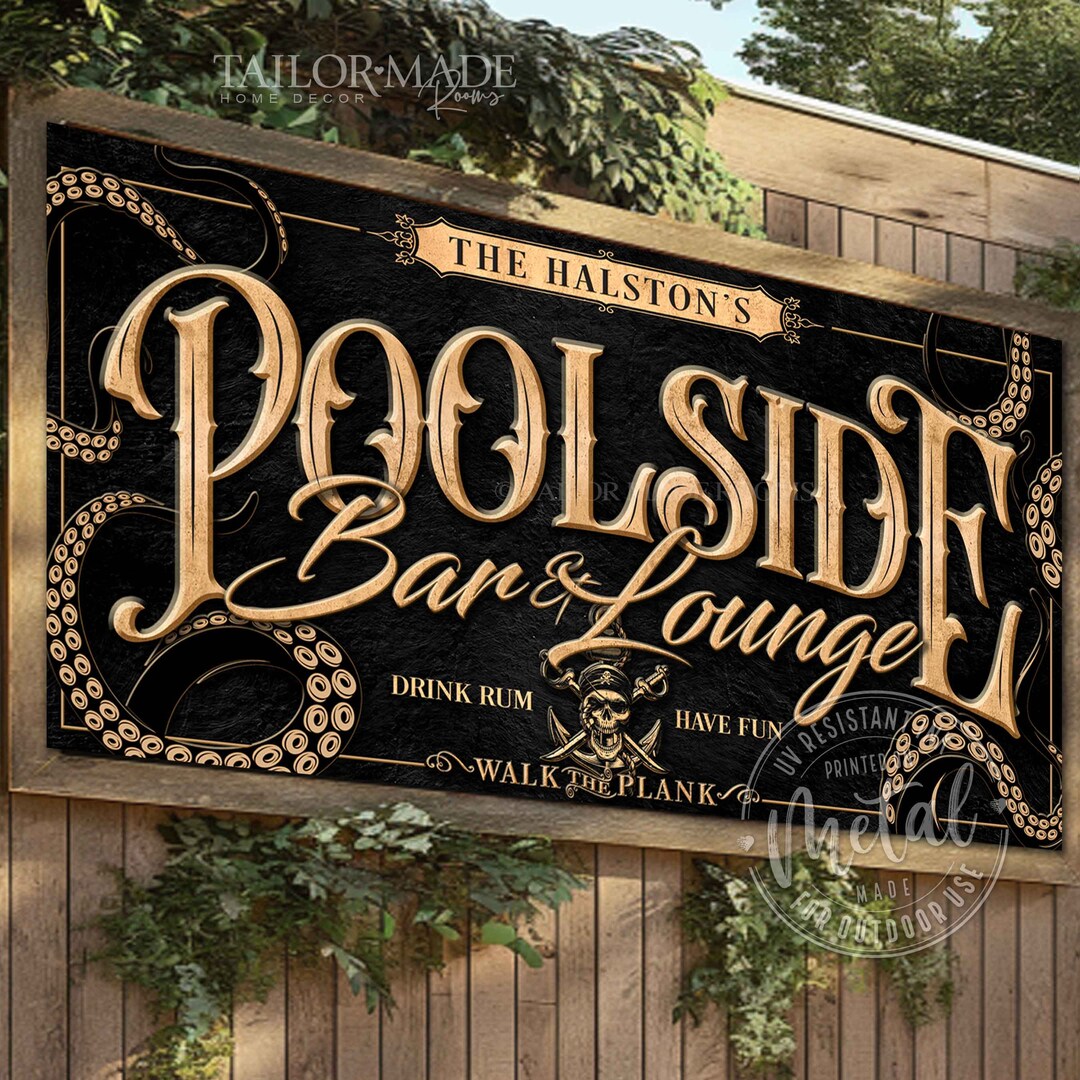 Pool & Patio Signs, Personalized Pool Signs, Custom Pool Signs, Patio ...