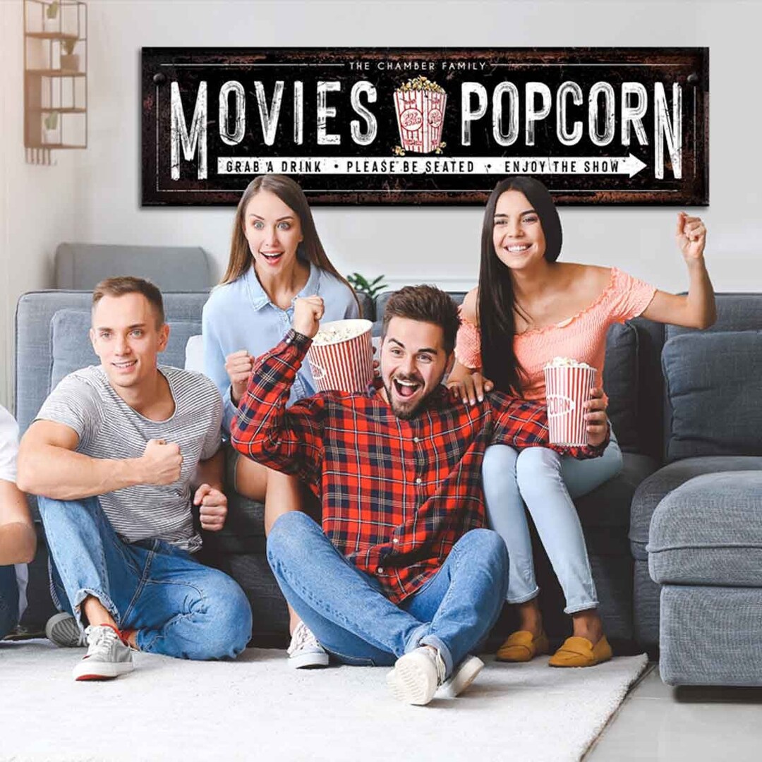 Movie Room Sign, Theater Sign, Movie Wall Decor, Movie Room Decor ...