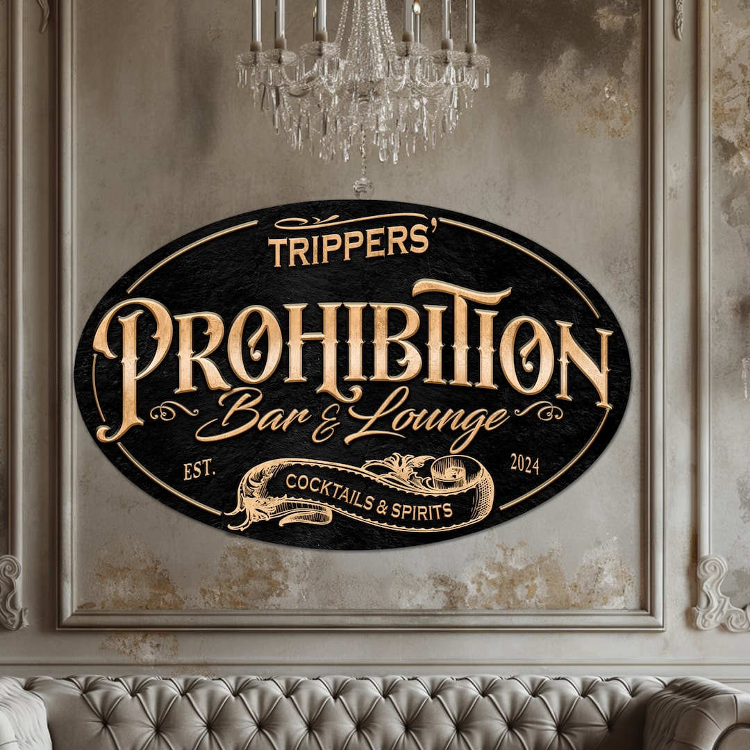 Speakeasy Bar Sign, Prohibition Sign, Lounge Bar Sign, Speakeasy Lounge ...