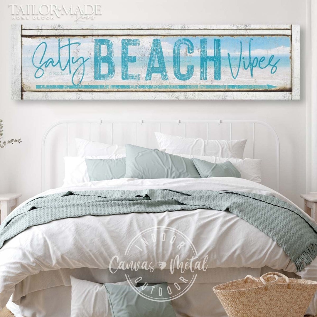 Beach House Sign,metal Beach Sign,beach Sign in Teal,coastal Farmhouse ...