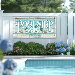 Pool and Patio Sign, Custom Pool Sign, Personalized Pool Signs, Patio ...