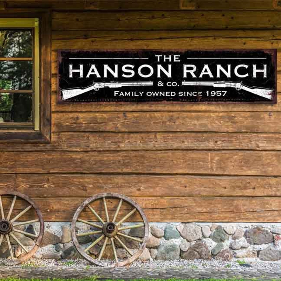 Barn Sign, Ranch Sign, Large Metal Signs, Gun Sign, Metal Barn Signs ...