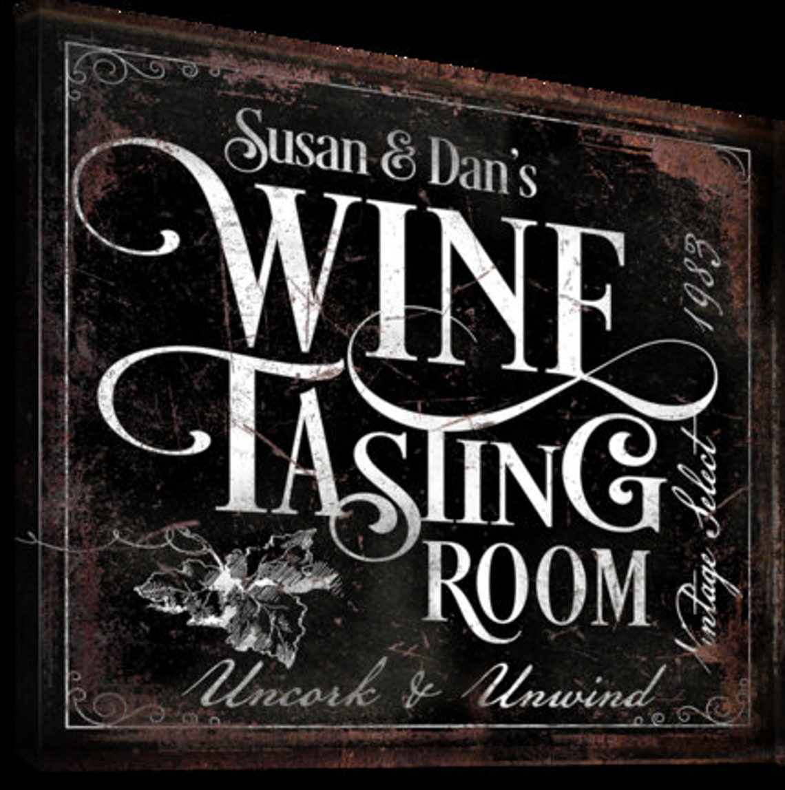 Wine Bar Sign, Lounge Sign,wine Tasting Bar Sign,signs for Home Bar ...