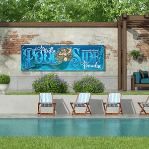 Personalized Pool Sign, Pool & Patio Sign, Pool Signs, Swimming Pool ...