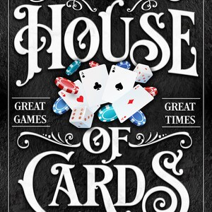 Poker Room Decor,poker Night Sign,playing Cards Wall Art,poker Table ...