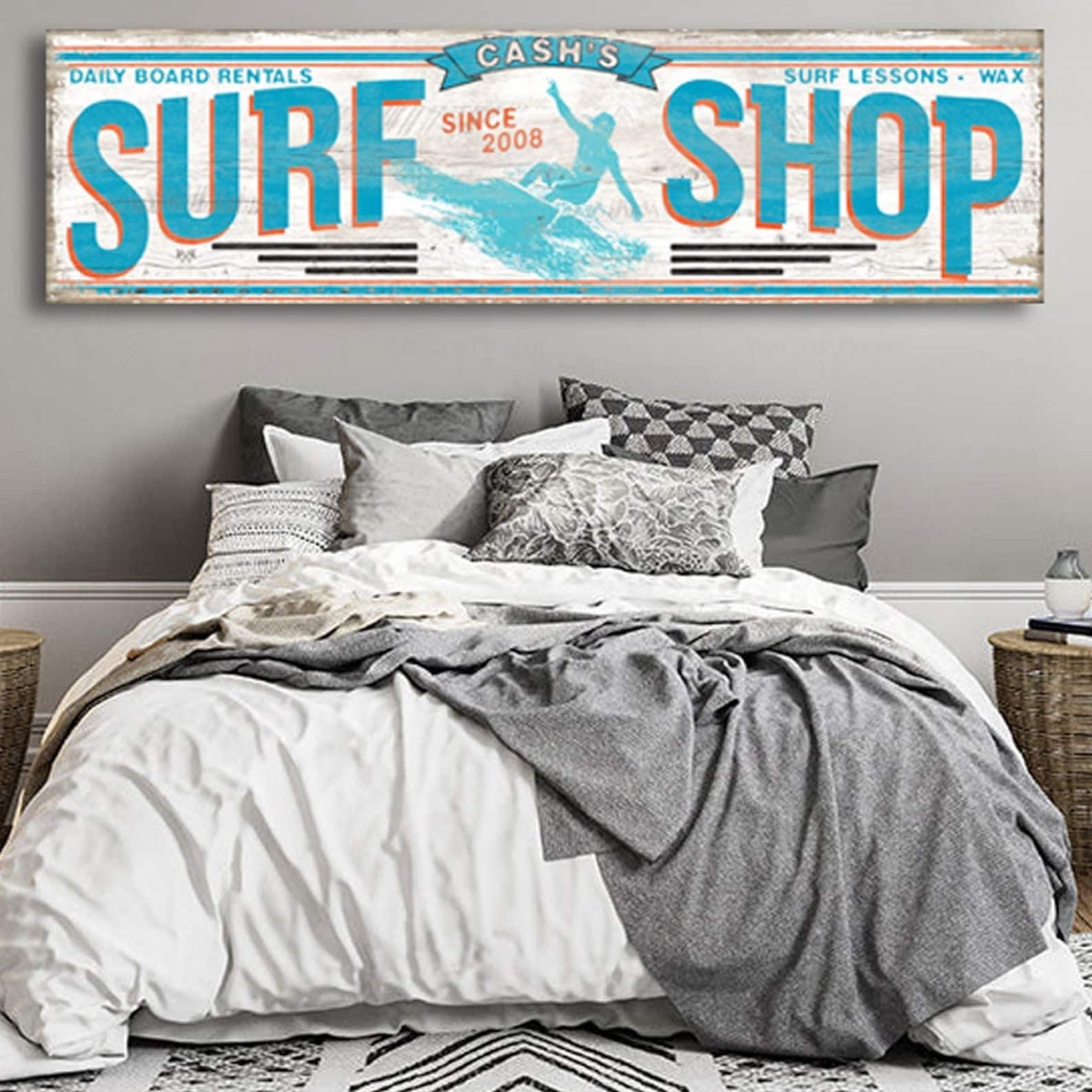 Surfing Art, Surf Wall Decor,surfer Boy Art,surfboard Decor Ideas,surf ...