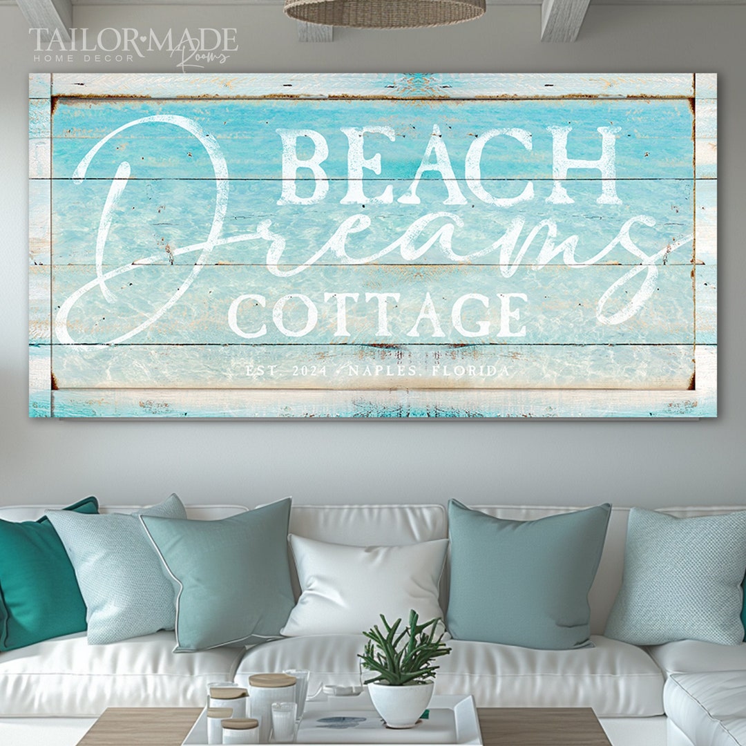 Beach House Signs, Coastal Decor, Beach Sign, Personalized Beach Sign ...