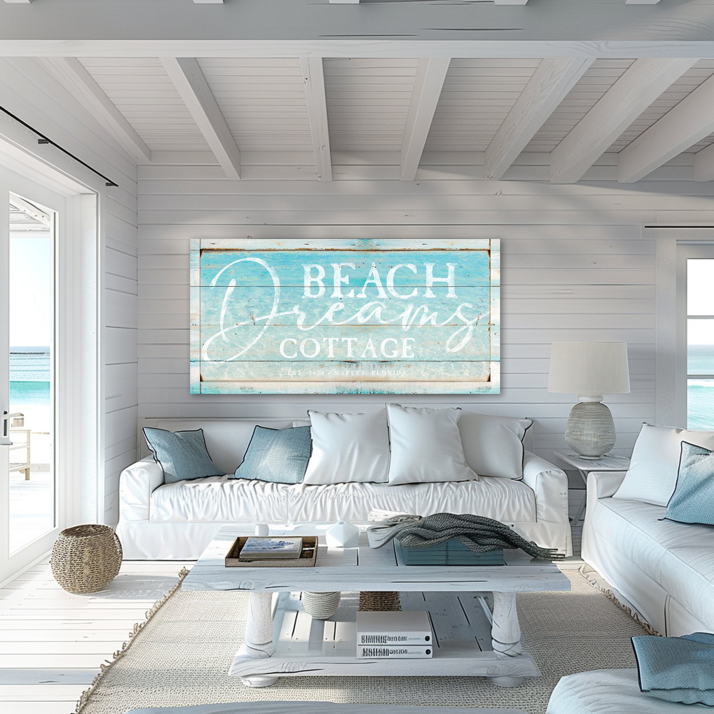 Beach House Signs, Coastal Decor, Beach Sign, Personalized Beach Sign ...