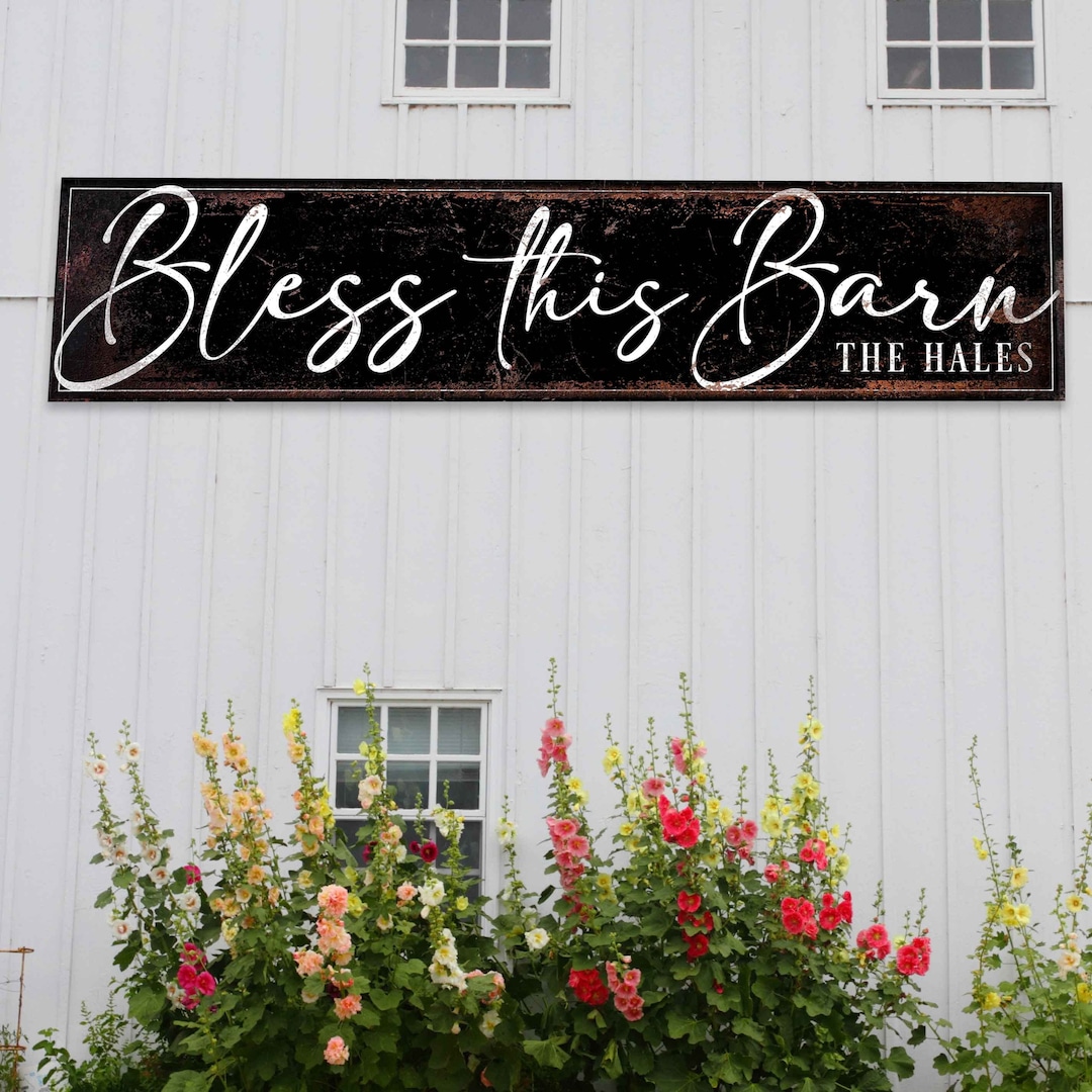 Barn Signs, Business Signs, Large Metal Sign, Metal Artwork,bless This ...