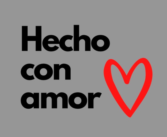 Hecho Con Amor made With Love instant Digital Download: | Etsy