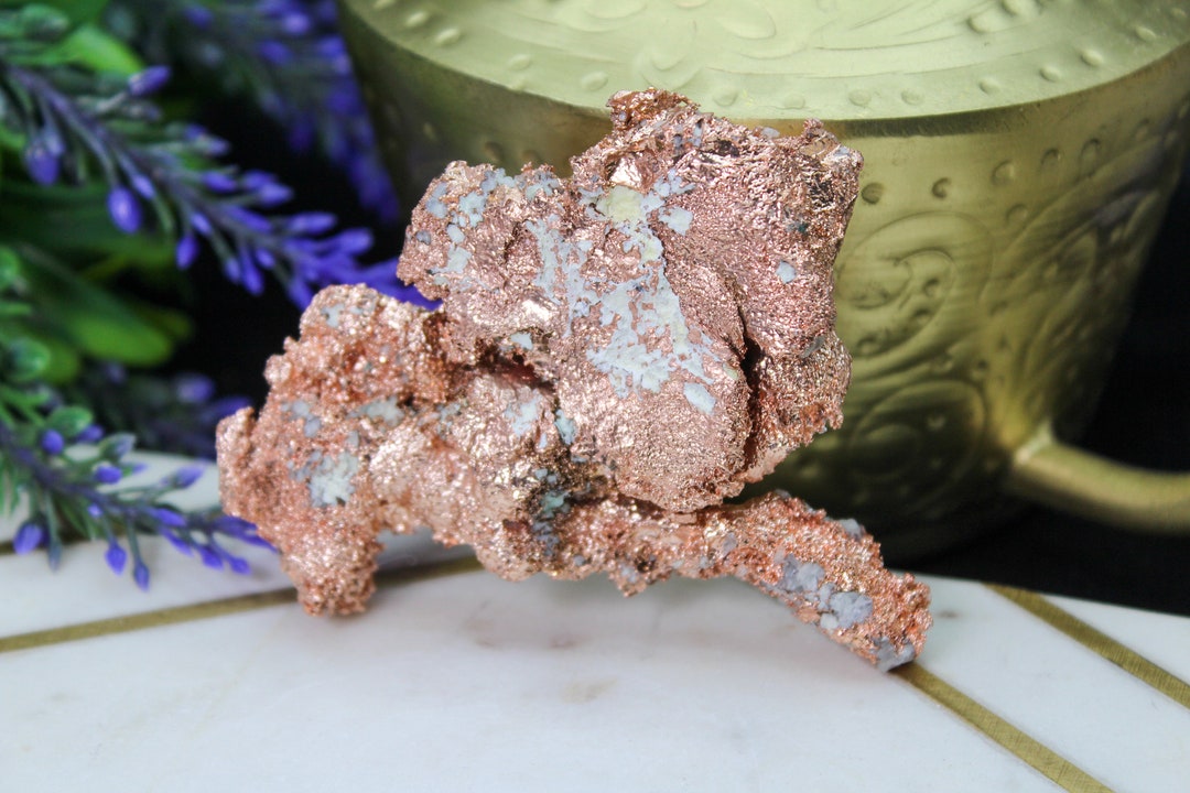 Michigan Copper With Quartz Basalt Specimen From Keweenaw Peninsula ...