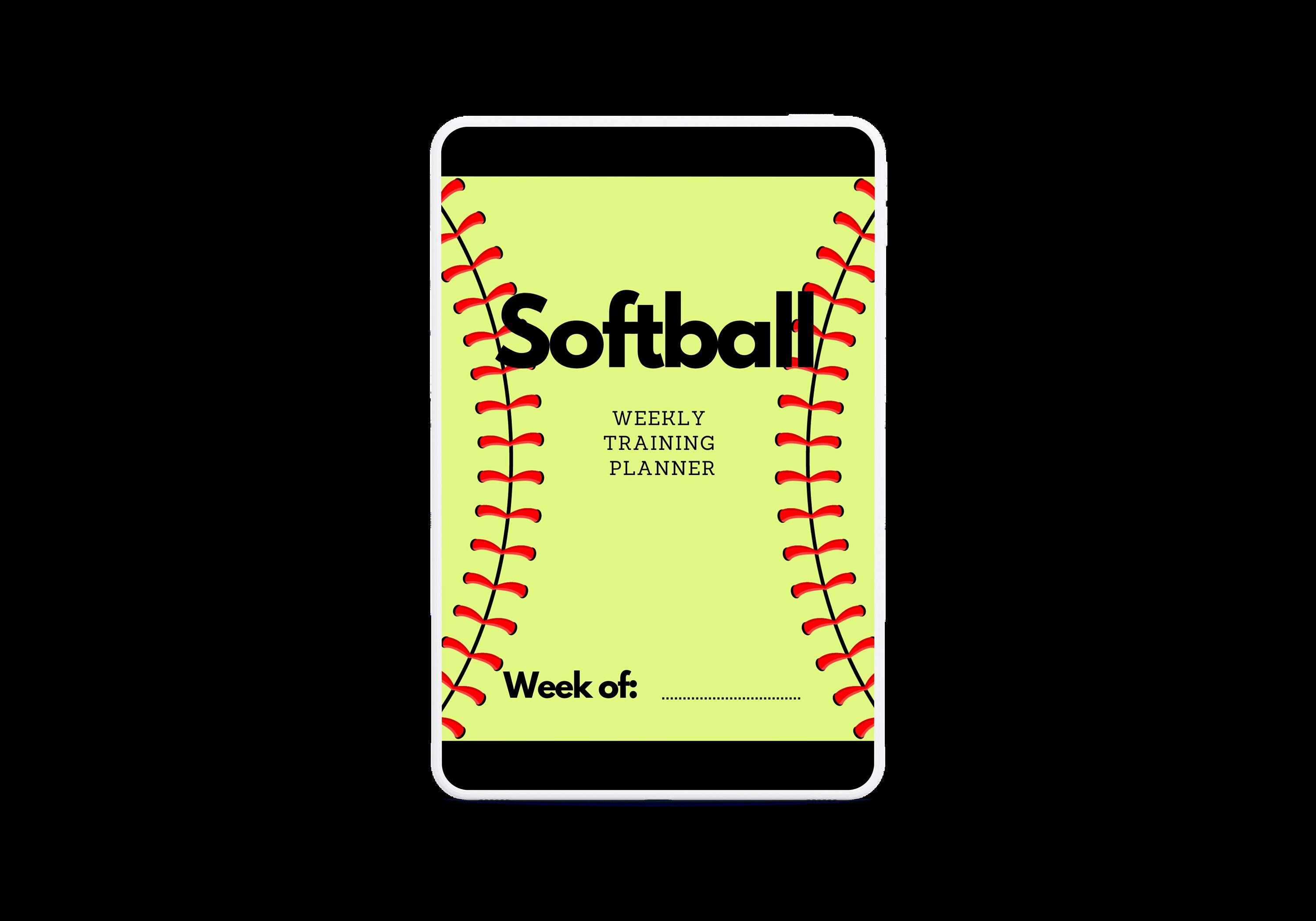 Softball Weekly Training Planner - Instant Download - Etsy