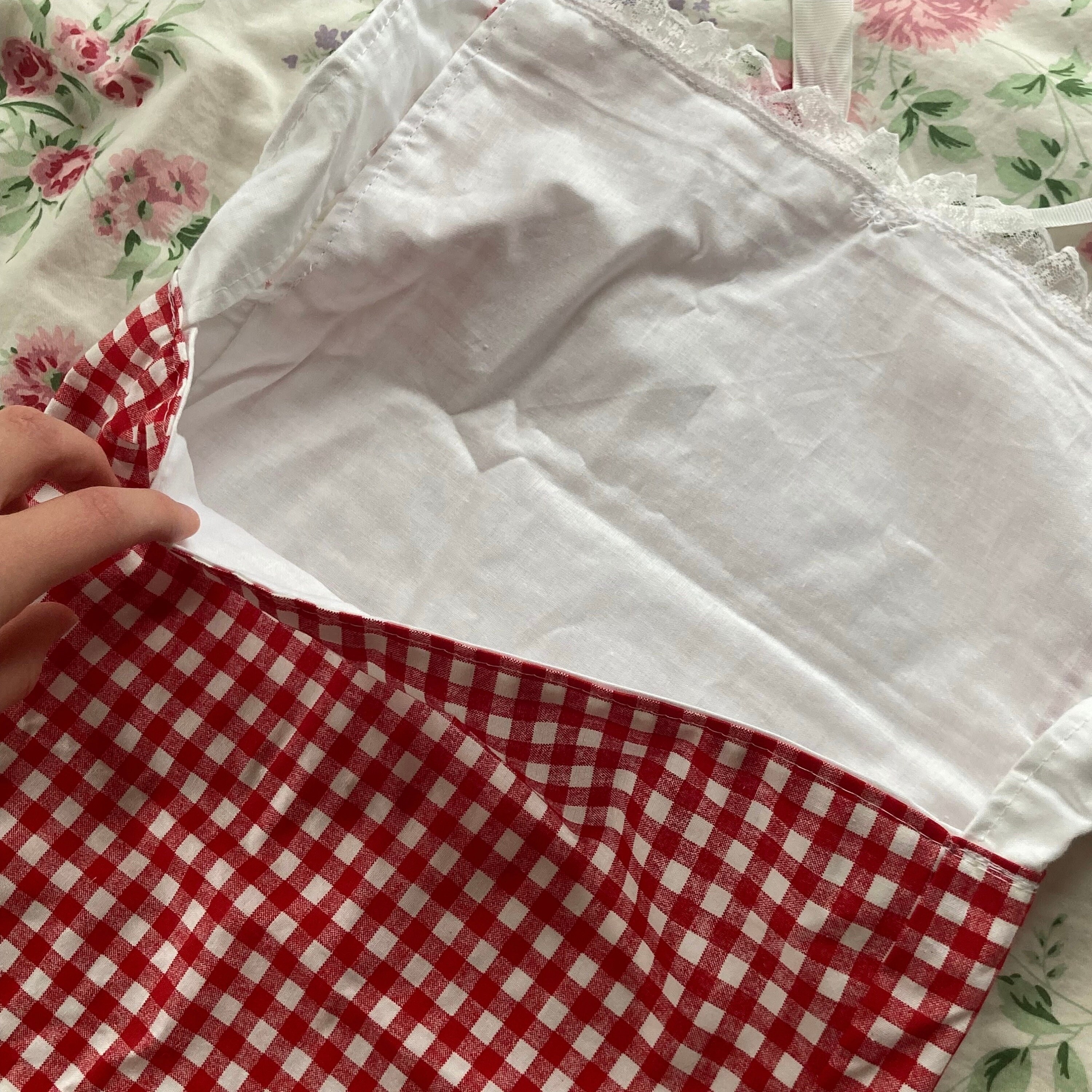 Red Gingham Messenger Bag - Etsy