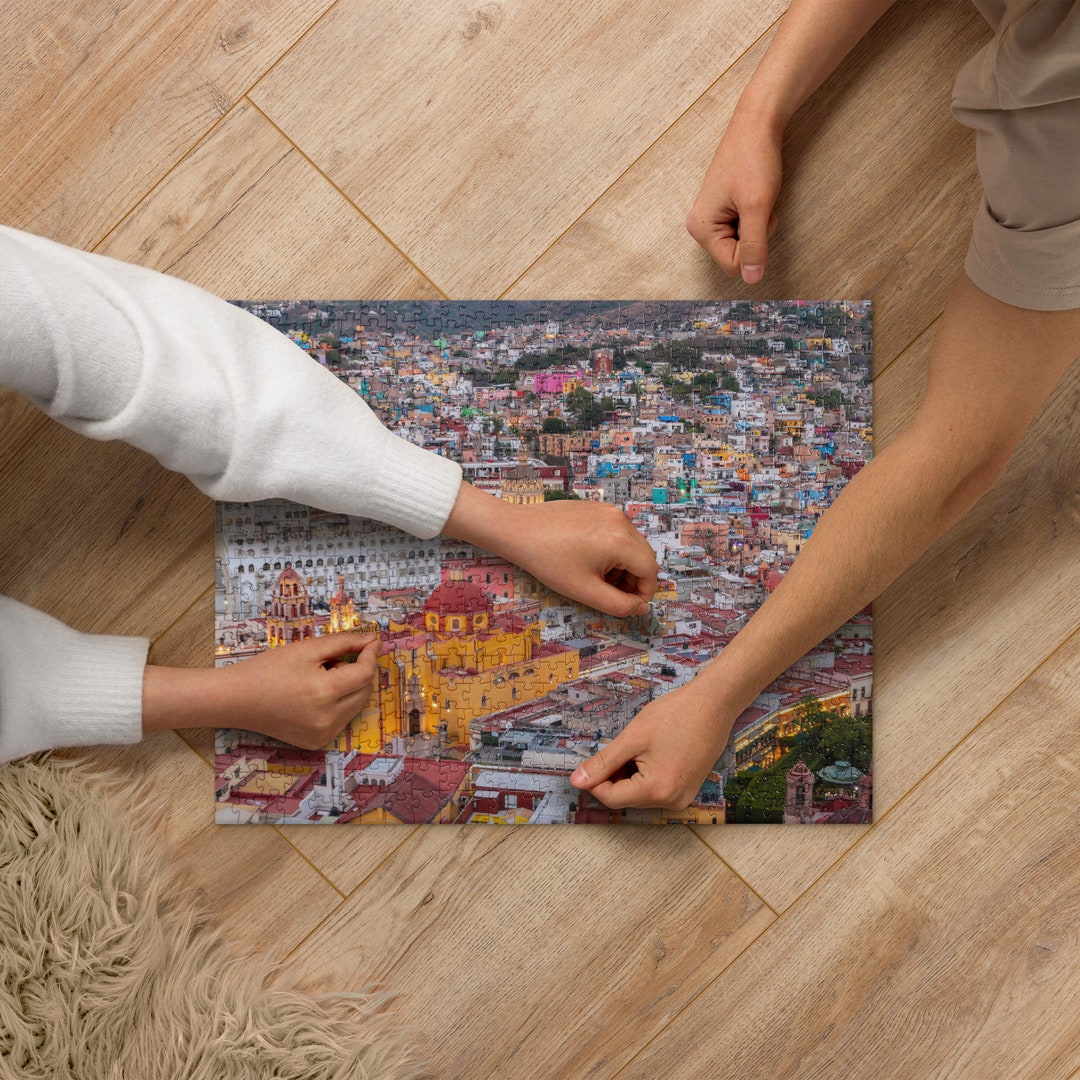 252 Piece Guanajuato Mexico Jigsaw Puzzle, Colorful Mountain Cityscape ...