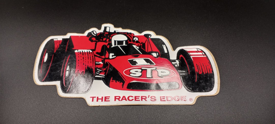 70's STP Racers Edge Mario Andretti Promotional Sticker - Etsy