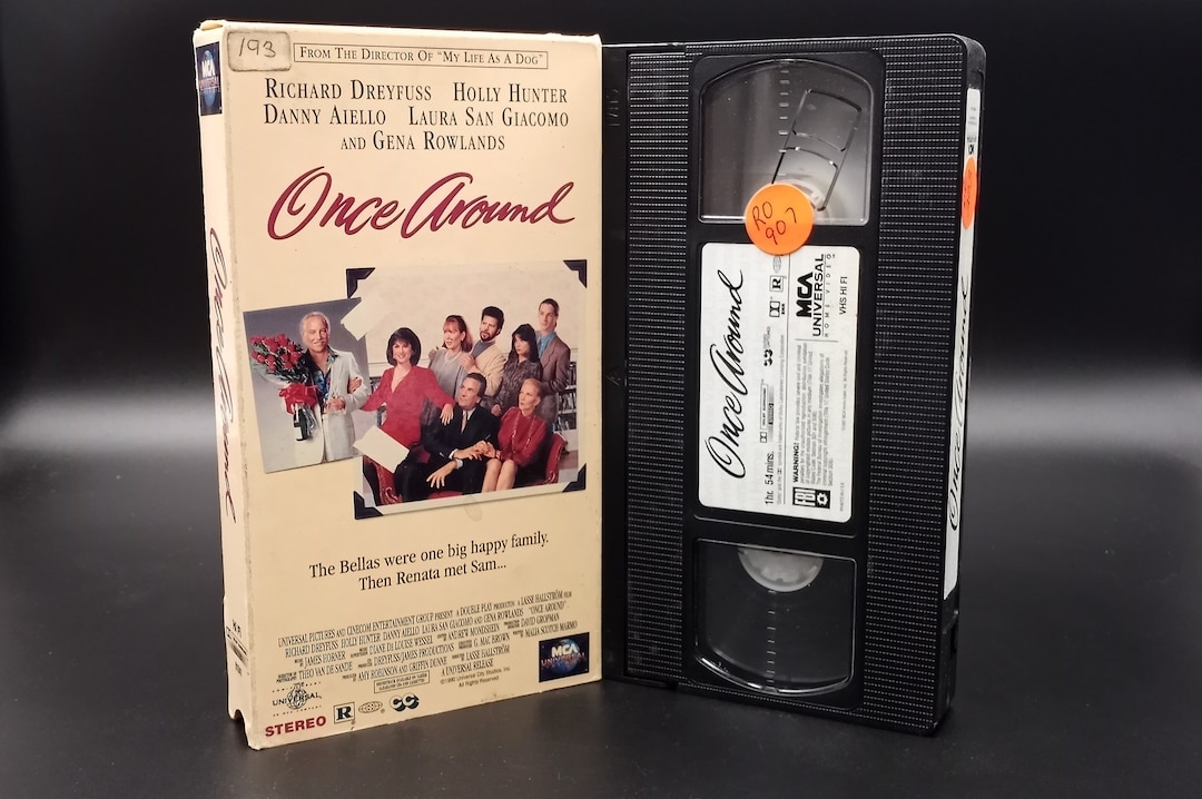 Once Around VHS 1991 Richard Dreyfuss Holly Hunter Danny - Etsy