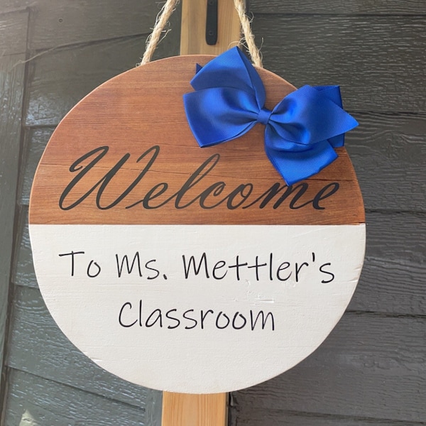 Welcome to Ms Classroom Sign - Etsy
