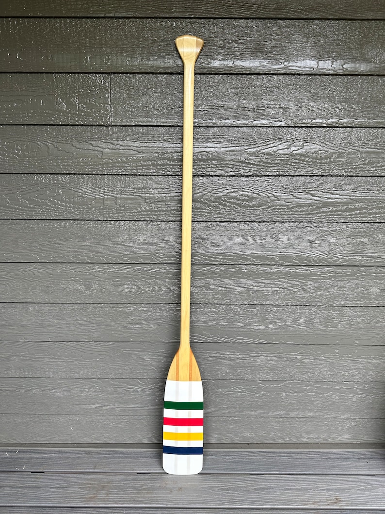 Hudson Bay Stripes Wood Canoe 5ft Paddle - Etsy