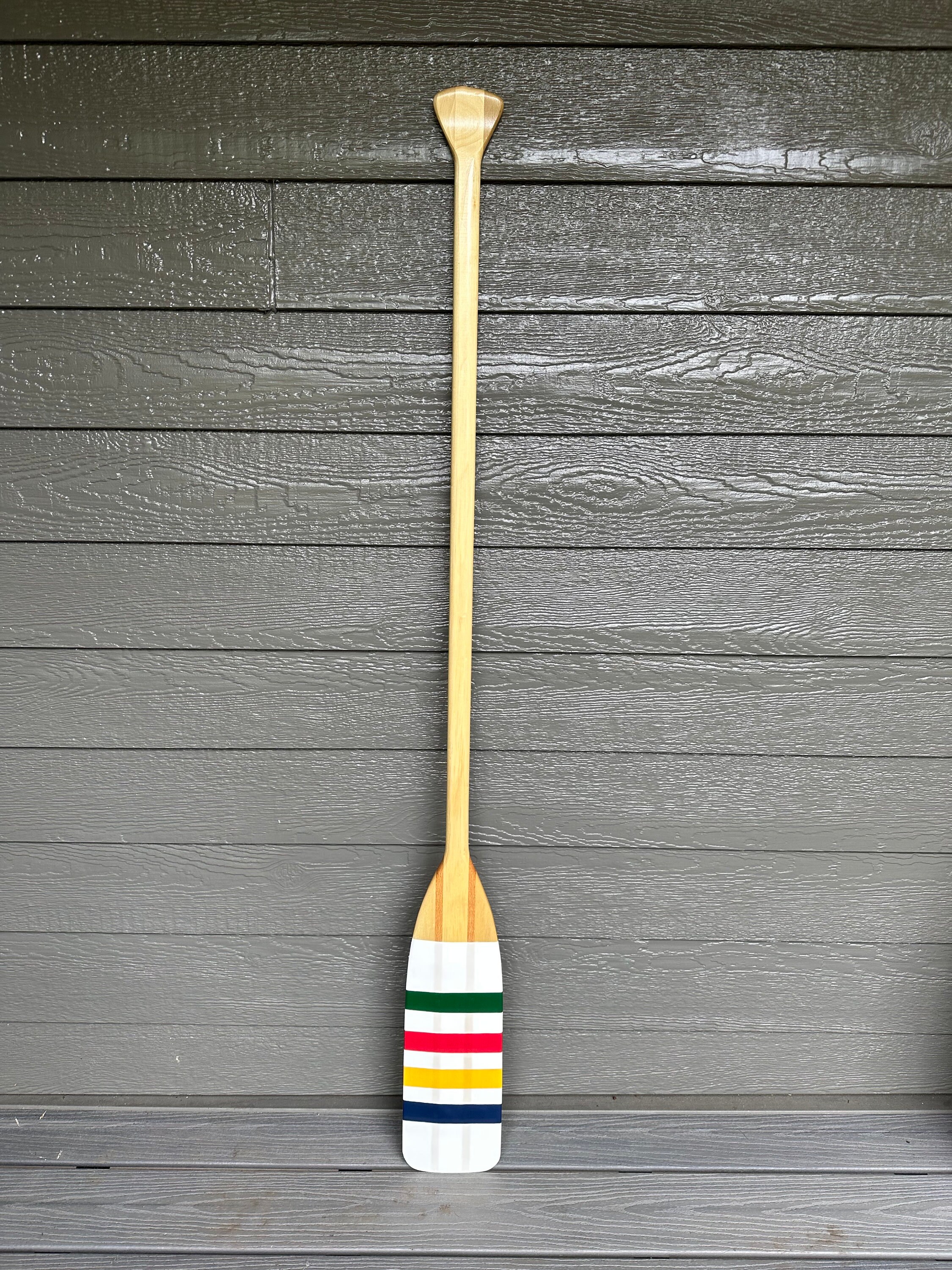 Hudson Bay Stripes Wood Canoe 5ft Paddle - Etsy