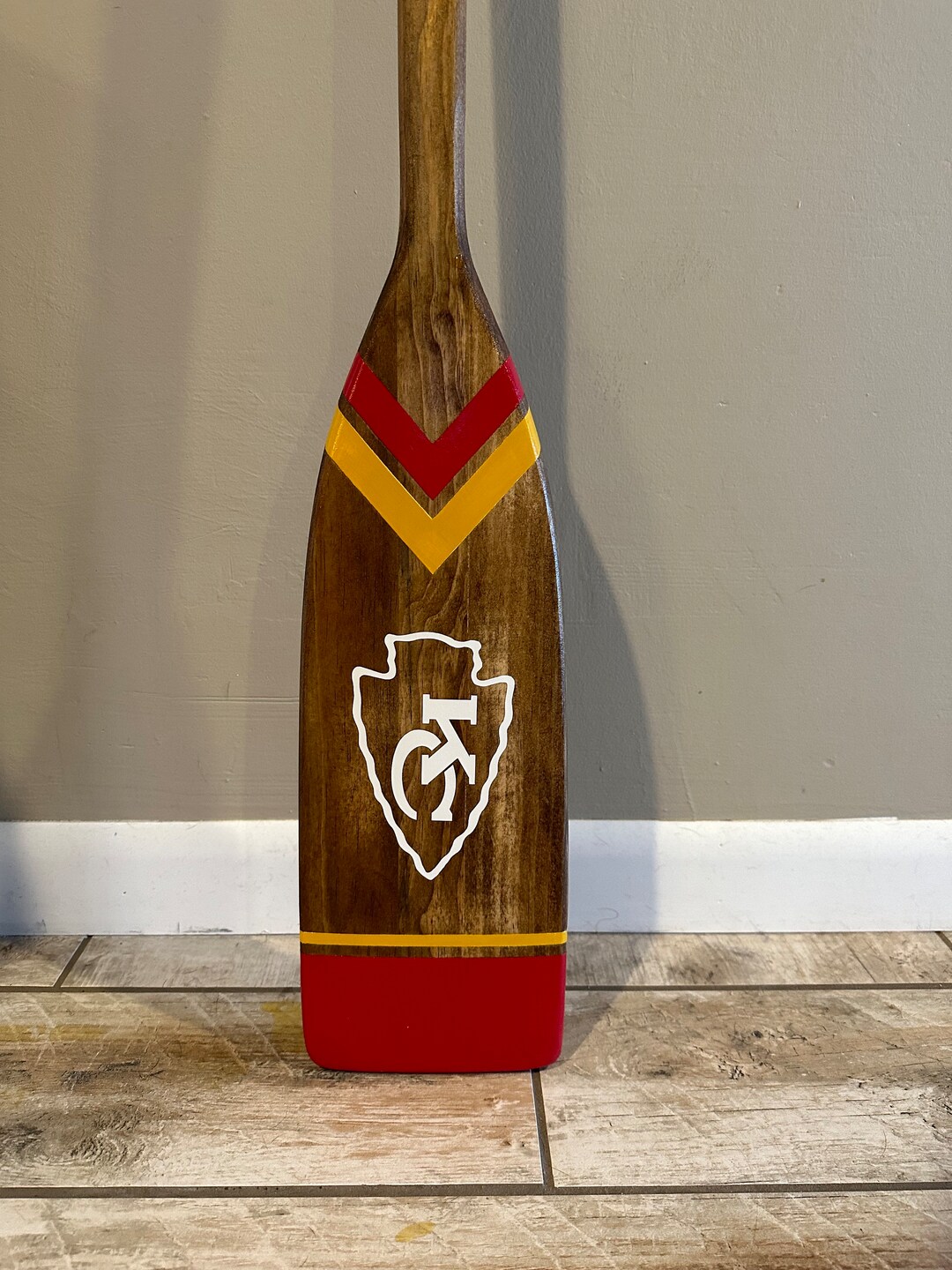 Kansas City Chiefs Wood Canoe Paddle - Etsy
