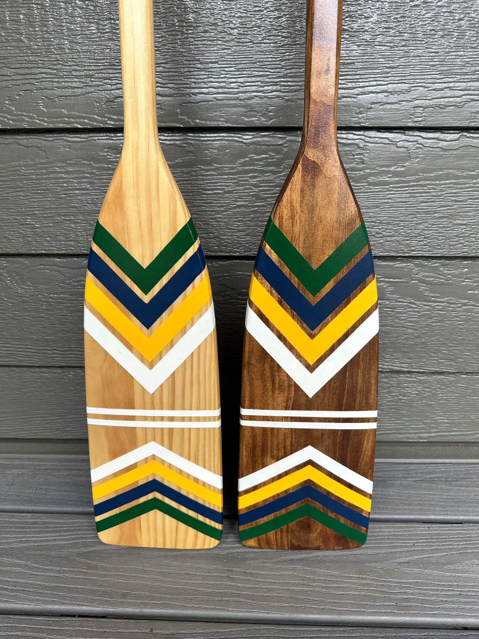 Custom Wood Canoe Paddle | Hand Painted Wall Art | Lake House Decor | Personalized Oar - Etsy