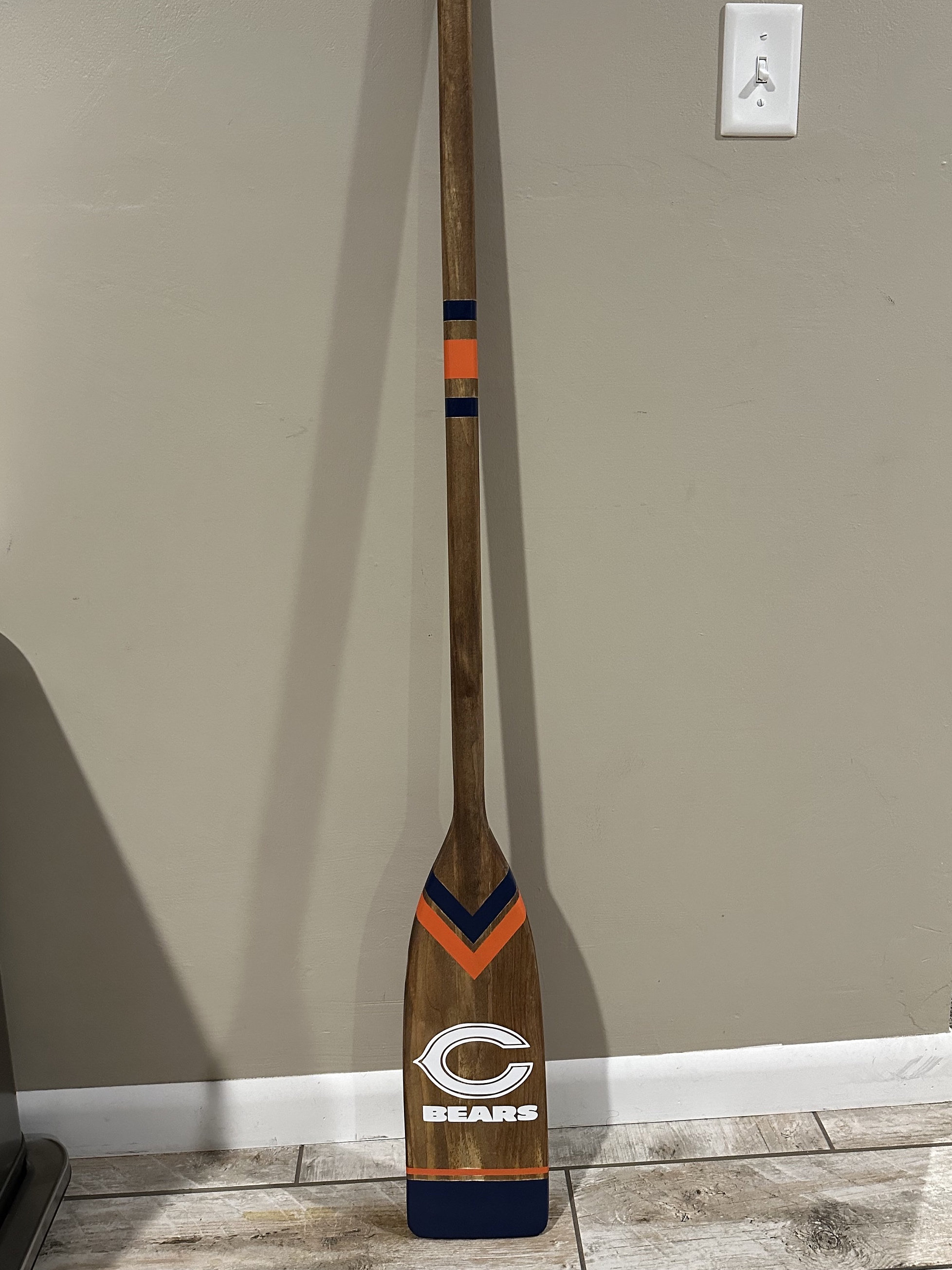 Chicago Bears Wood Canoe Paddle - Etsy