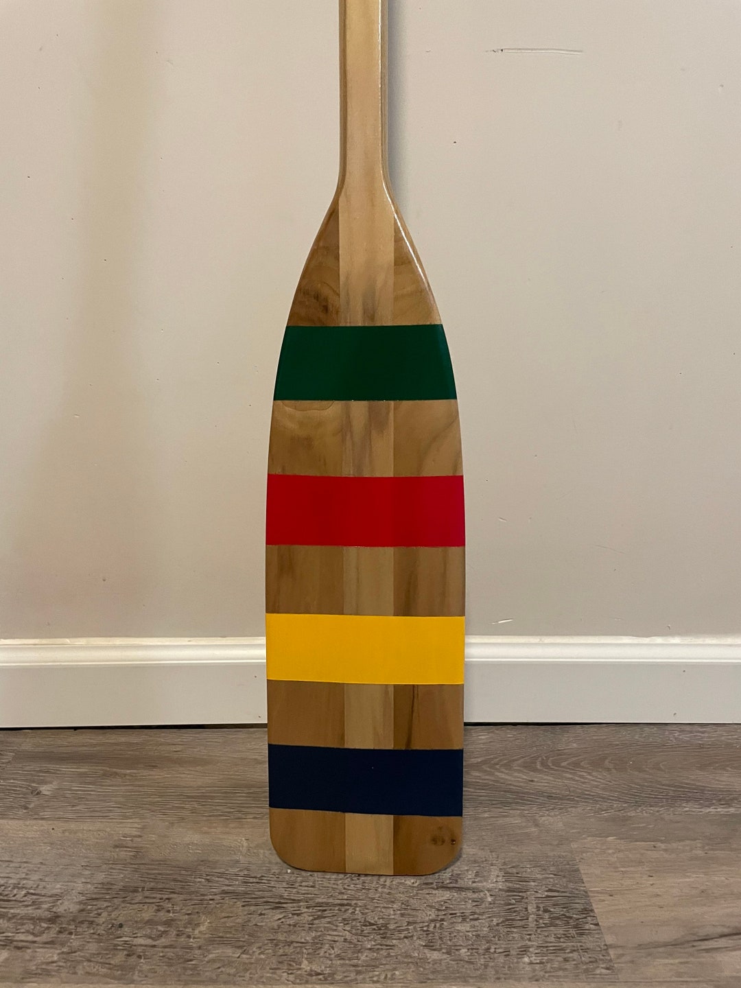 Hudson Bay Stripes Wood Canoe 5ft Paddle - Etsy