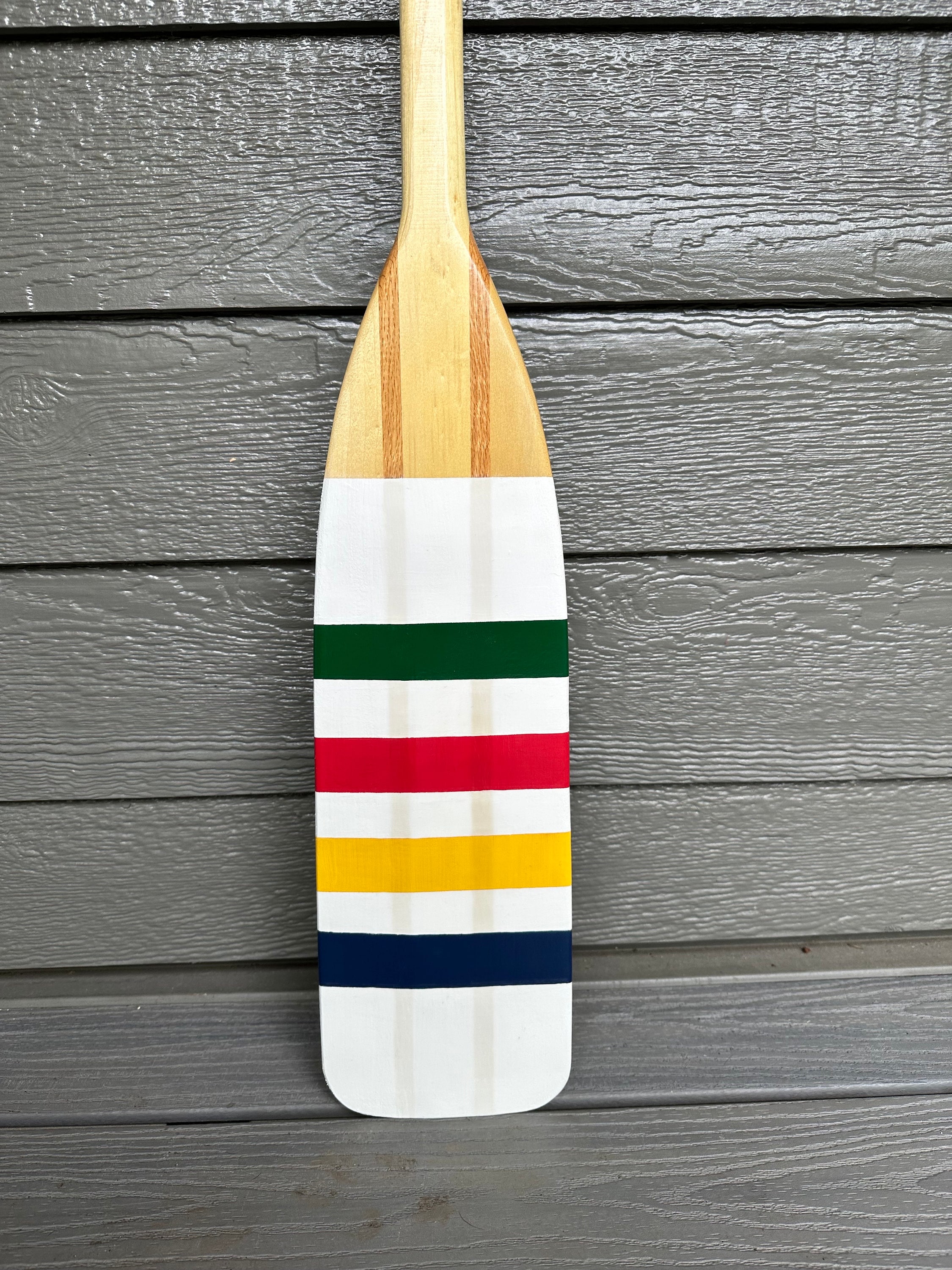 Hudson Bay Stripes Wood Canoe 5ft Paddle - Etsy