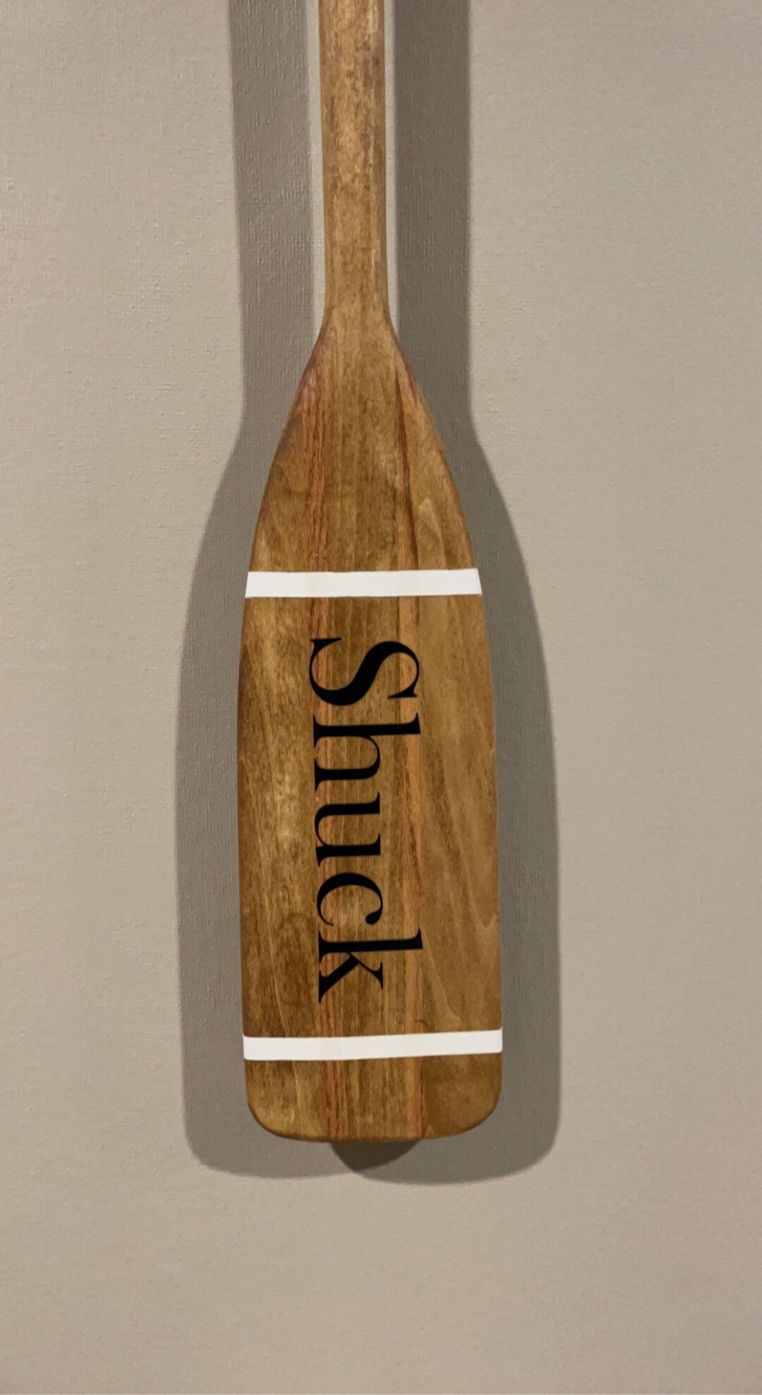 Custom Last Name Wood Canoe Paddle | Hand Painted Wall Art | Lake House Decor | Personalized Oar ...