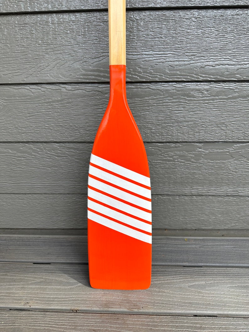 Custom Wood Canoe Paddle | Hand Painted Wall Art | Lake House Decor ...