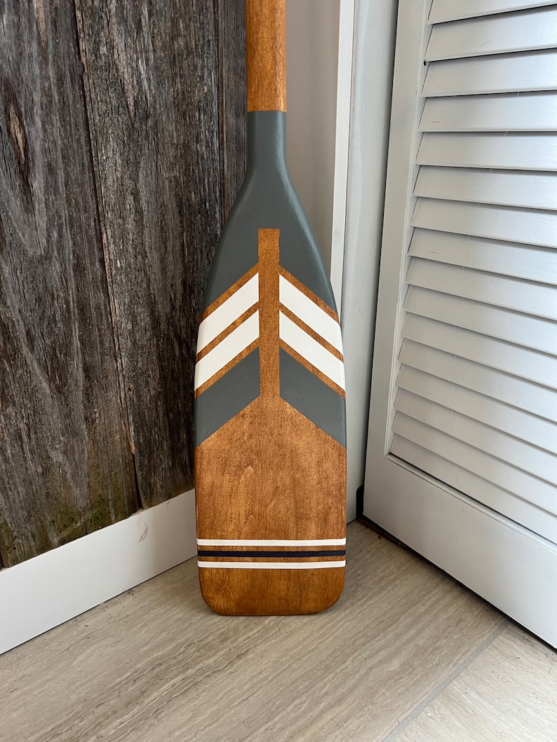 Custom Wood Canoe Paddle | Hand Painted Wall Art | Lake House Decor | Personalized Oar - Etsy