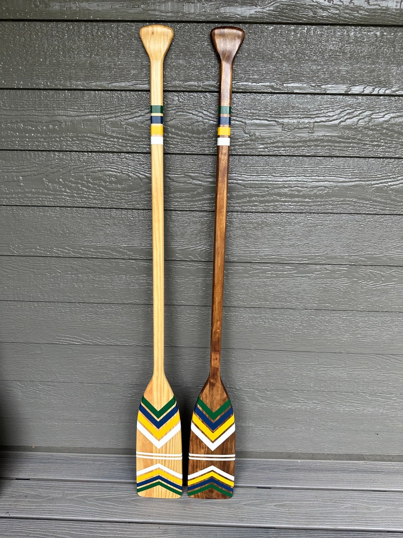 Custom Wood Canoe Paddle | Hand Painted Wall Art | Lake House Decor | Personalized Oar - Etsy