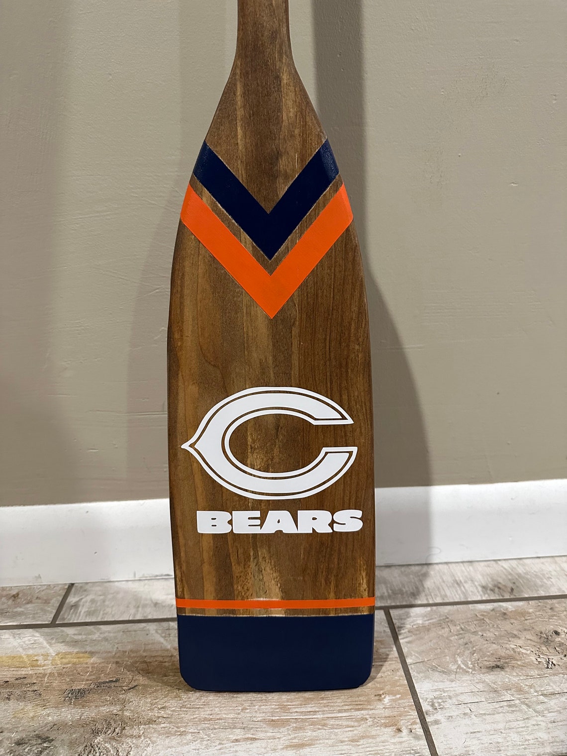 Chicago Bears Wood Canoe Paddle - Etsy