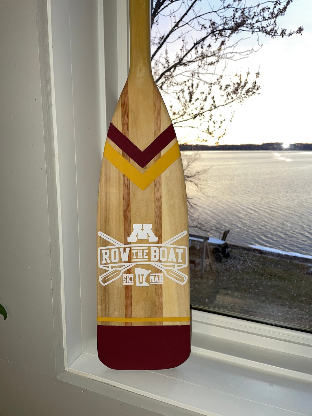 University of Minnesota “row the Boat” Canoe Paddle - Etsy
