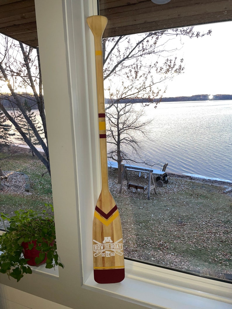 University of Minnesota “row the Boat” Canoe Paddle - Etsy
