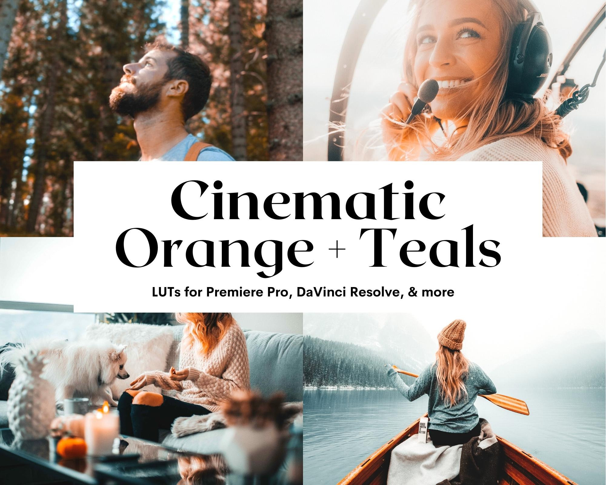 5 CINEMATIC Orange & Teal Luts Pack for Video and Photo Color Grading ...