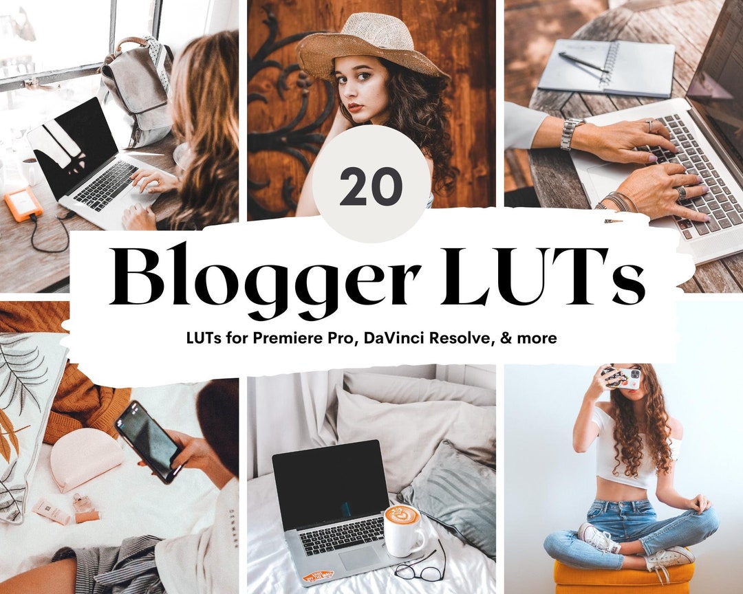 20 Blogger Luts Bundle | Video Color Grading Presets (PDF Instructions ...