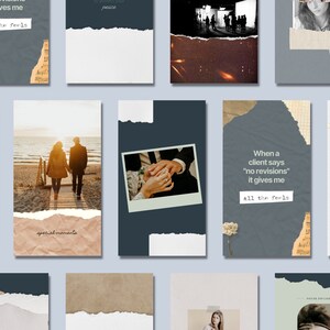 Paper Story Collection Instagram Post & Stories Templates | Social ...