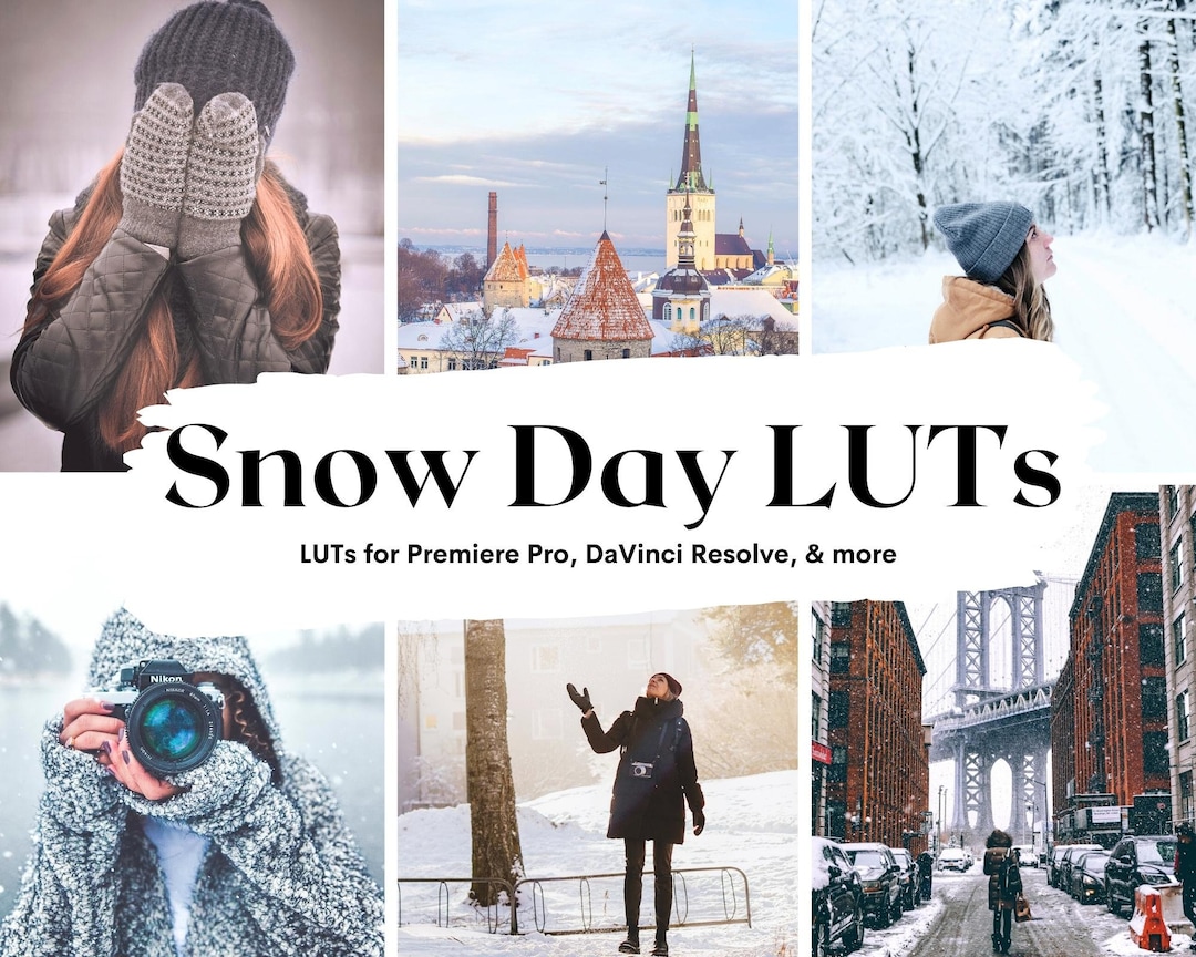 5 Snow Day Luts Pack for Video and Color Grading | Video Luts for Final ...