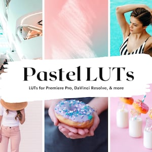 5 Pastels Luts Pack for Video and Color Grading | Video Luts for Final ...