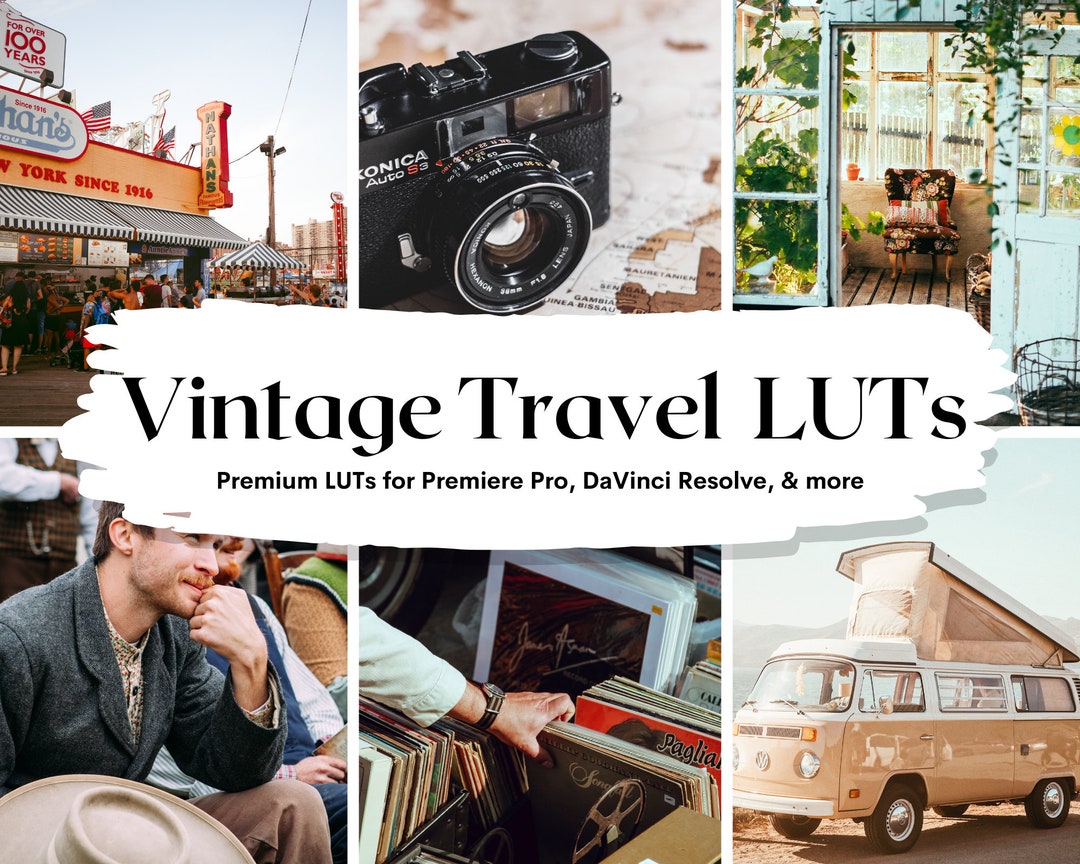 30 Vintage Travel Luts Presets, Mobile & Desktop (PDF Instructions) - Etsy