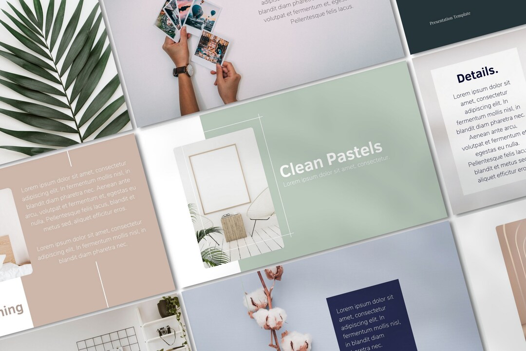 15 CANVA Clean Pastel Presentation Slides / Portfolio /webinar ...